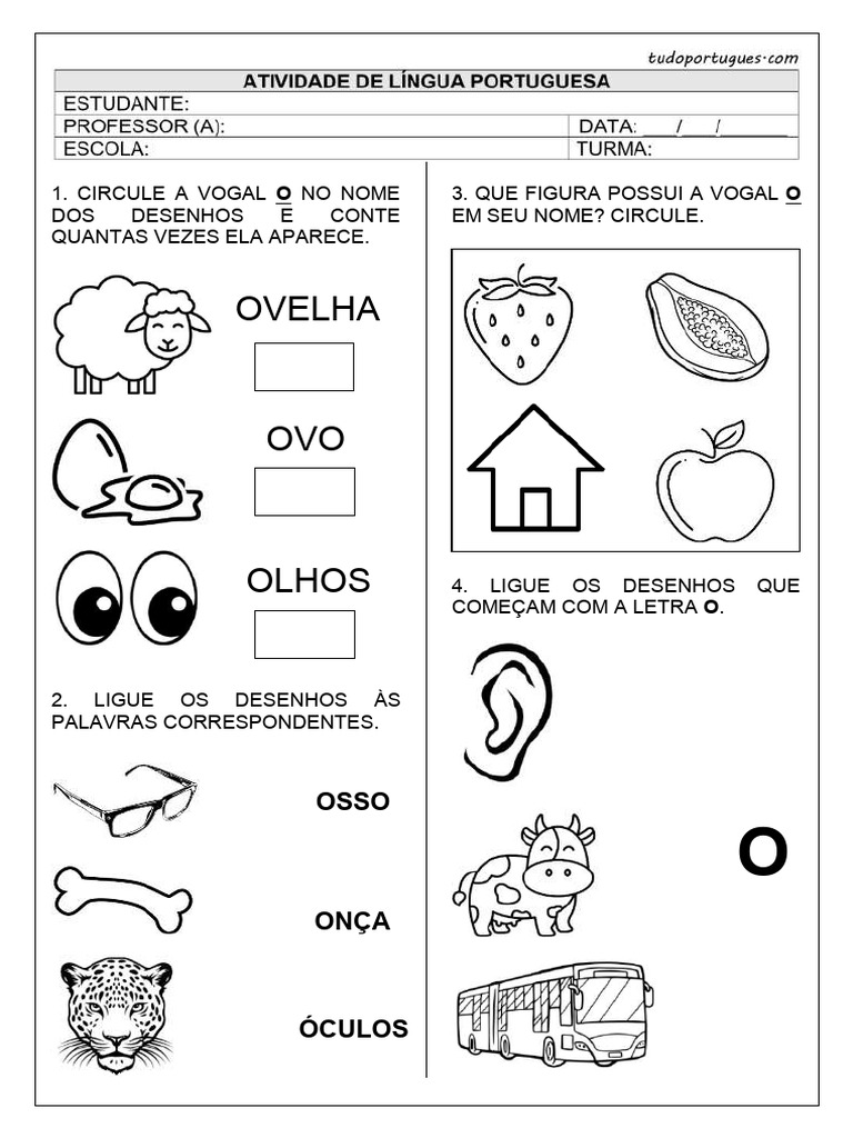 VOGAL O Tudoportugues | PDF
