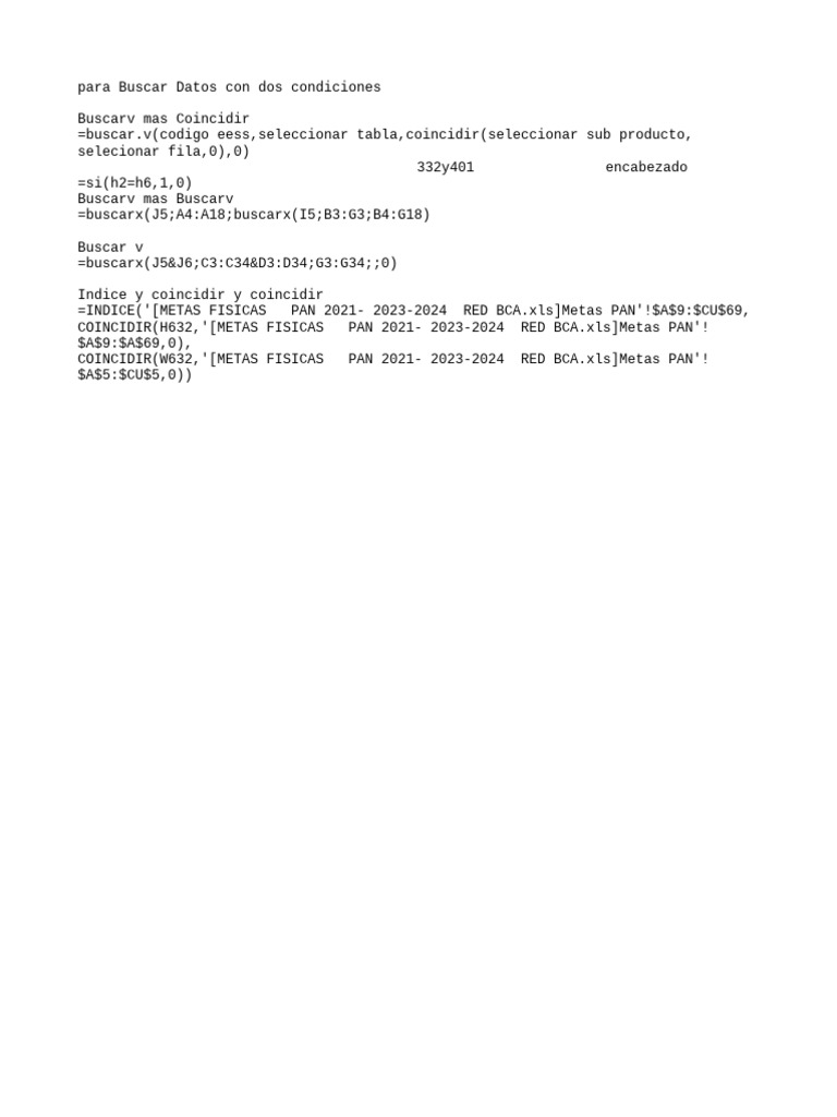 Formula para Programacion | PDF