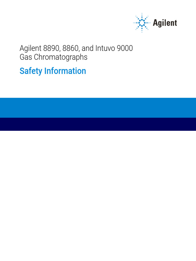Usermanual GC Safety Information 88xx 9000 G3540 90011 en Agilent | PDF