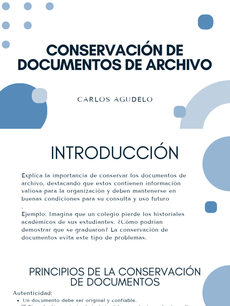 Conservacion de Documentos | PDF | Archivo de computadora | Informática