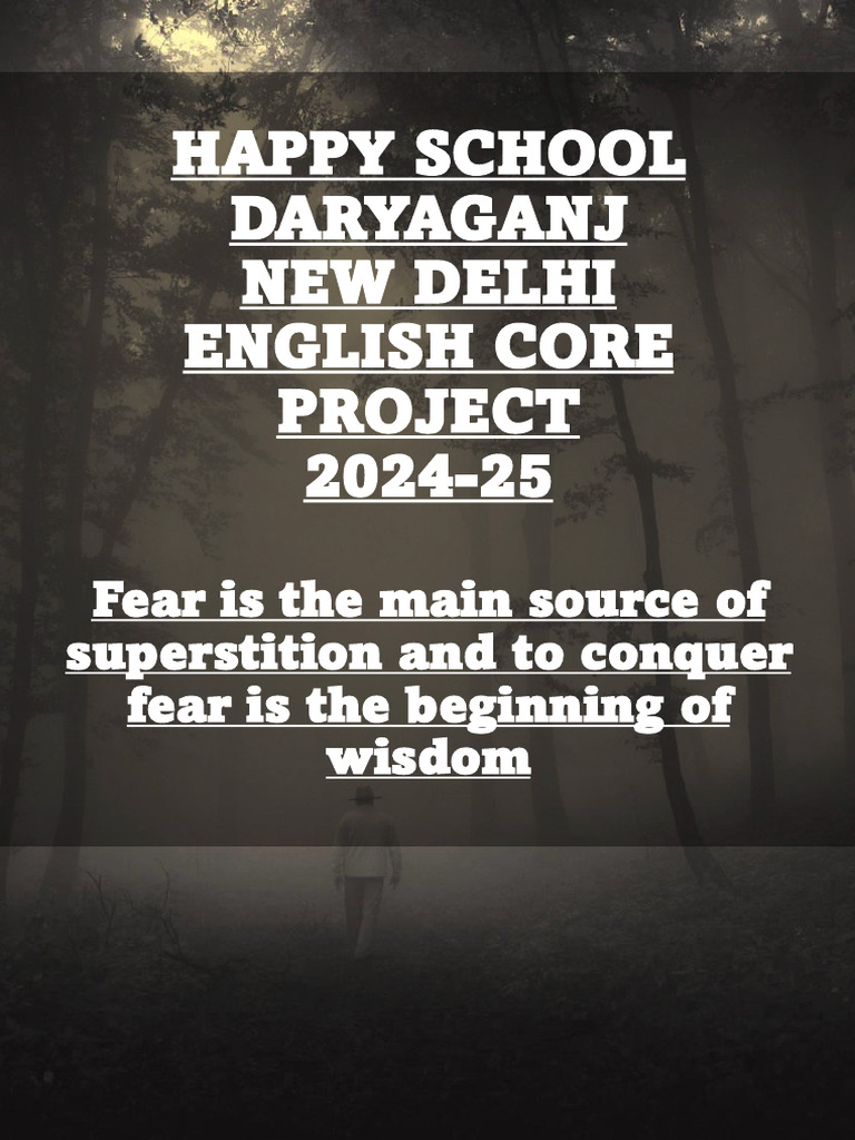 Fear's Role in Superstition Explained | PDF | Superstitions | Fear