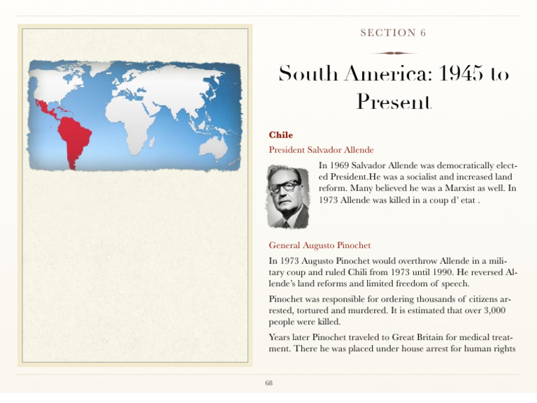 South America: 1945 To Present: Section 6 | PDF