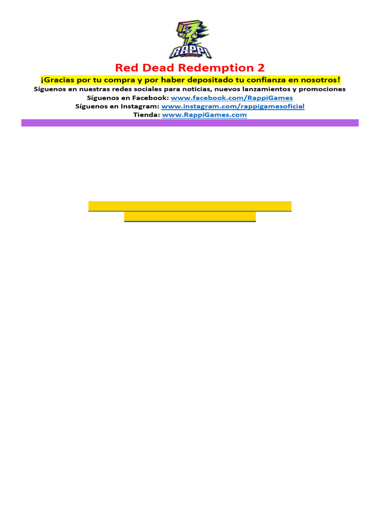 Red Dead Redemption 2 | PDF