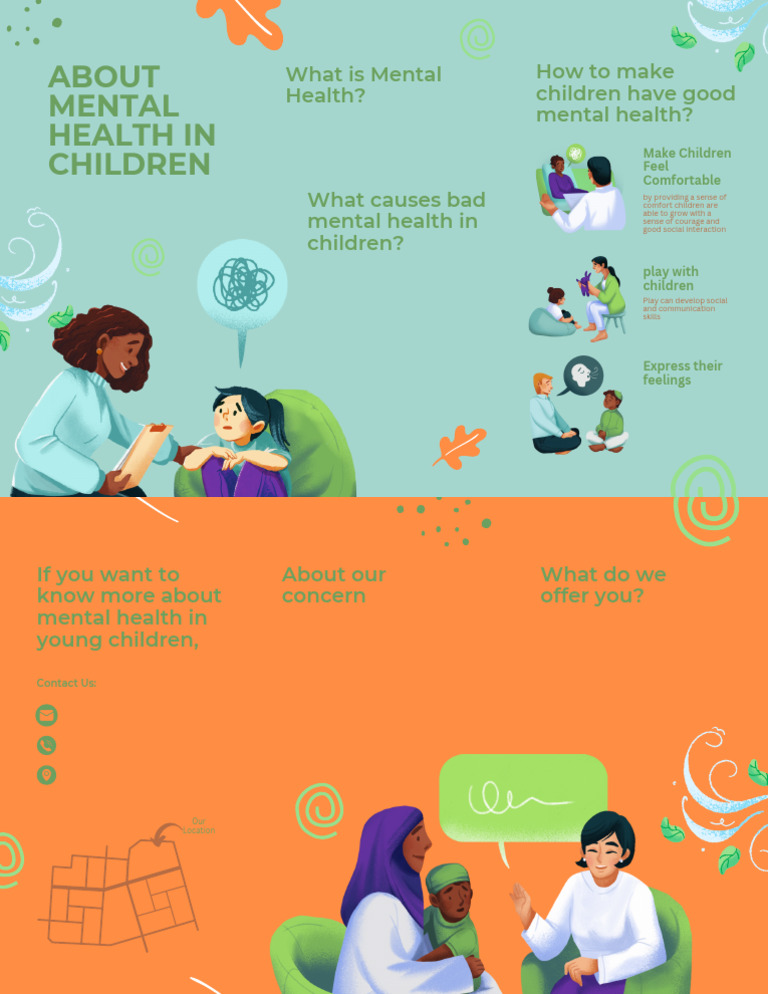 Green Illustrative Mental Health Brochure | PDF