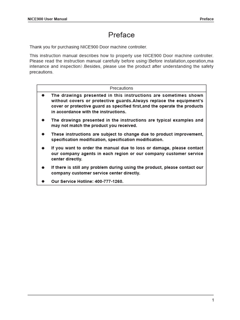 NICE 900 Door Integrated Controller User Manual-1 | PDF | Capacitor | Insulator (Electricity)