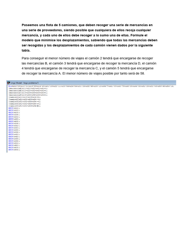 Problema Lingo 5 | PDF