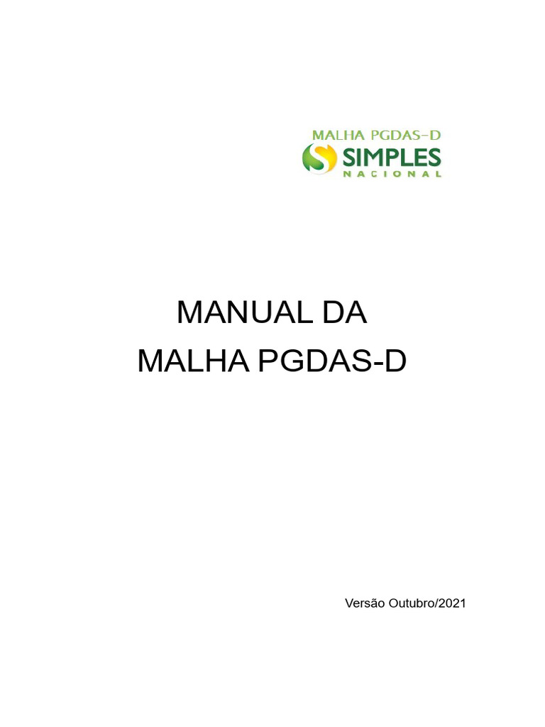 Manual Malha Pgdas-D | PDF | Parâmetro (programação de computador ...