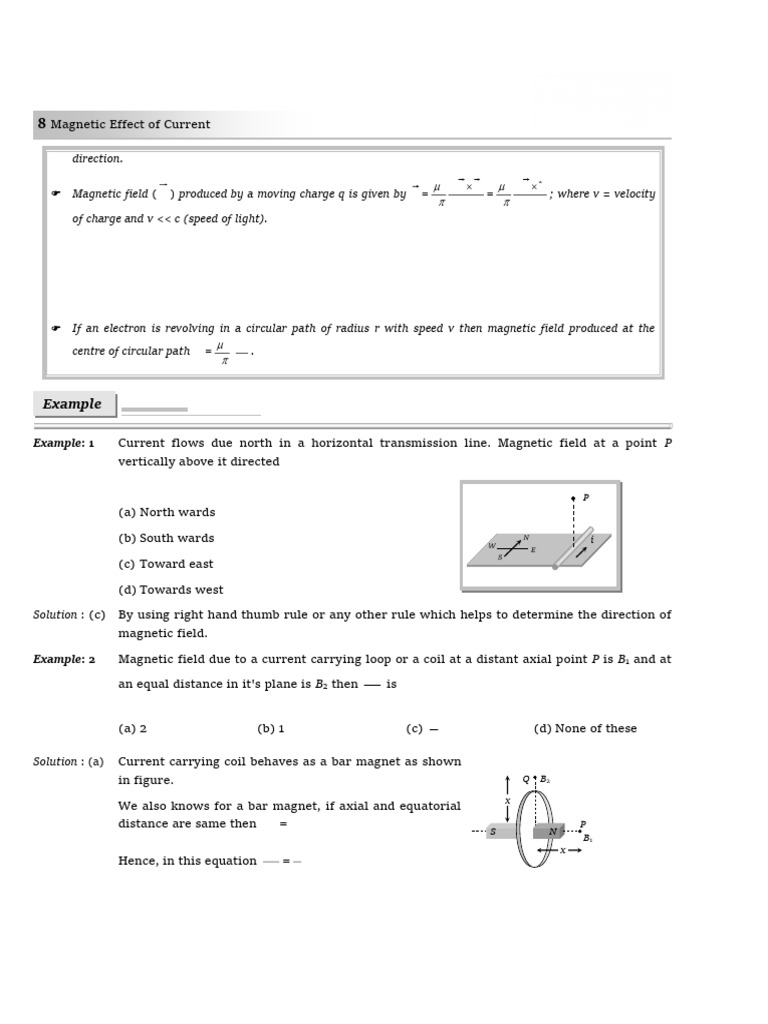 Work Sheet Moving Charges and Magnetism | PDF | Electromagnetism | Physical Phenomena