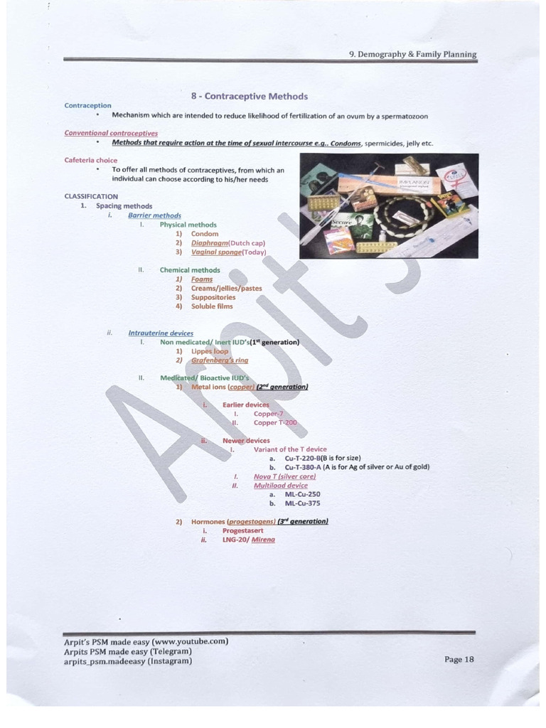 8 - Contraceptive Methods | PDF