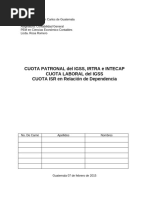 Porcentajes IGSS - INTECAP.ILTRA | PDF | Pensión | Guatemala