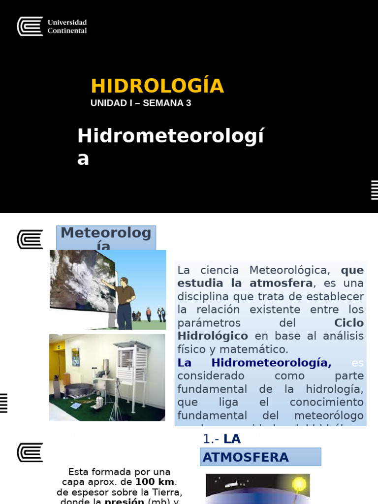 Hidrometeorologia Semana 3 | PDF | Humedad | Termodinámica Atmosférica