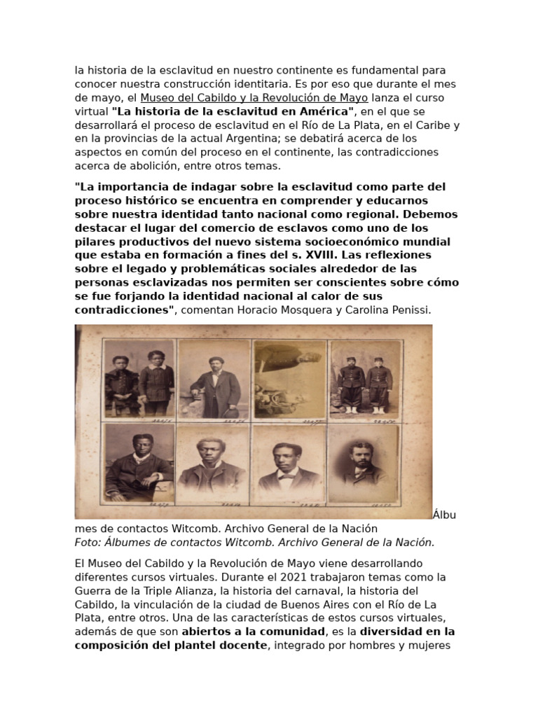 Curso sobre la esclavitud en América | PDF | Esclavitud | Américas