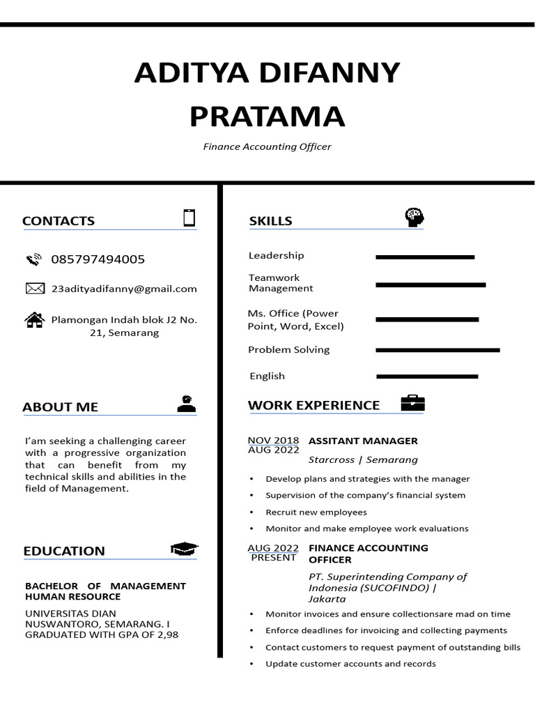 CV_ADITYA DIFANNY PRATAMA | PDF