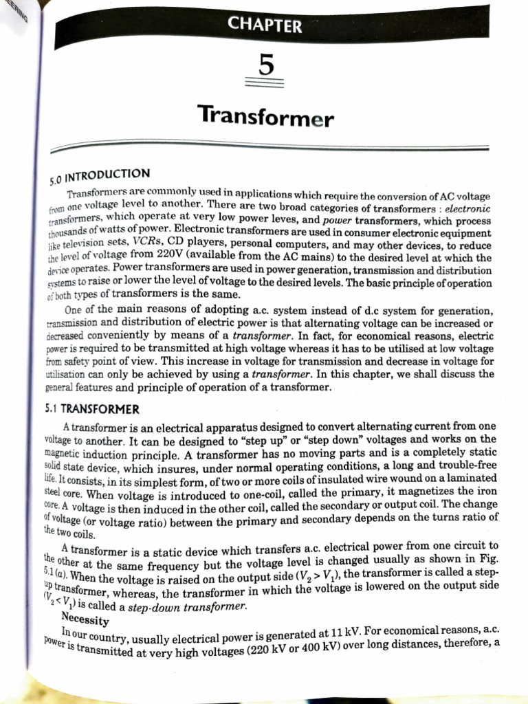 Transformer part 1 | PDF | Transformer | Alternating Current