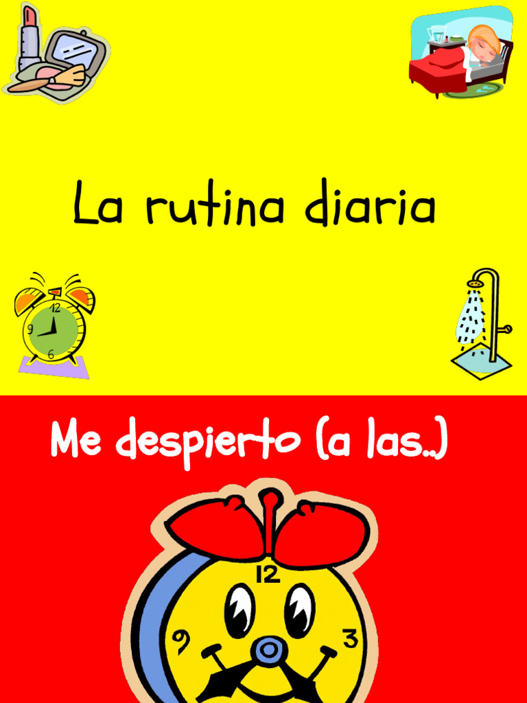 Mi rutina diaria en español | PDF