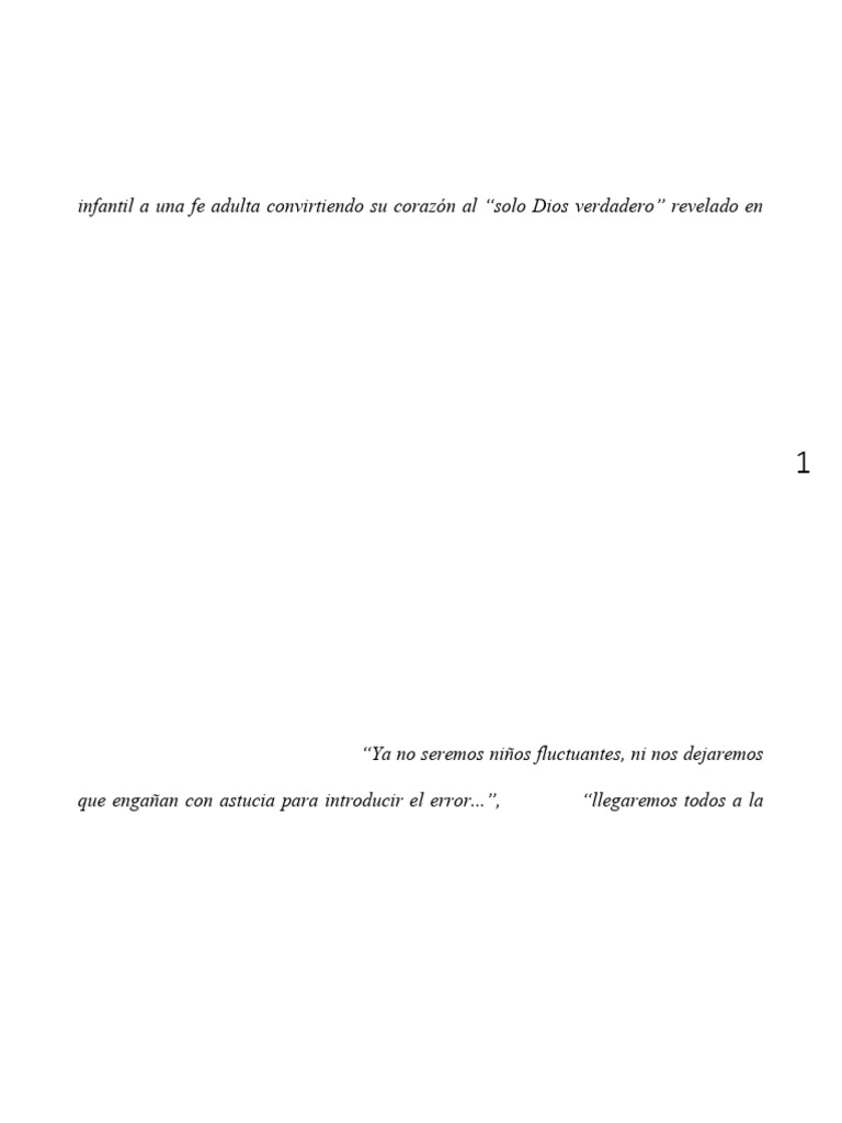 La Madurez de La Fe Cristiana | PDF | Fe | Dios