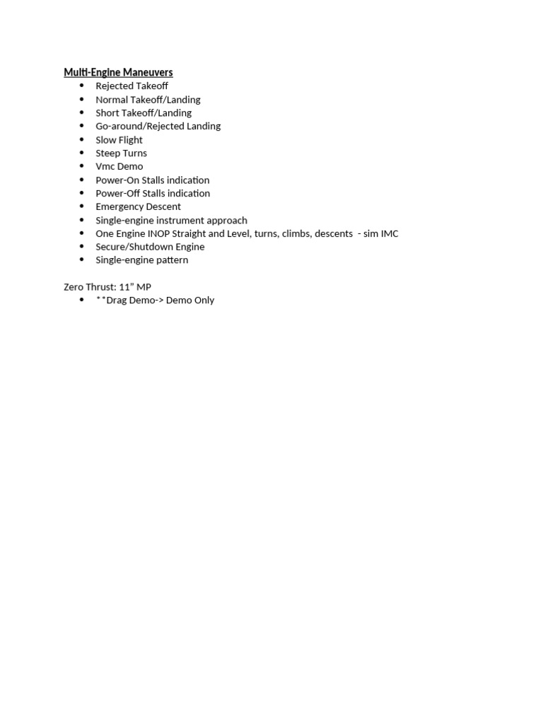 PP Multi Maneuvers | PDF