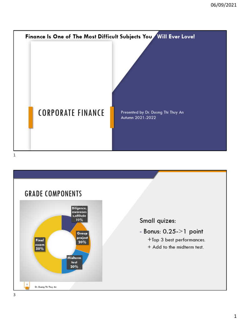 Chapter 1 Introduction To Corporate Finance | PDF | Capital Structure ...