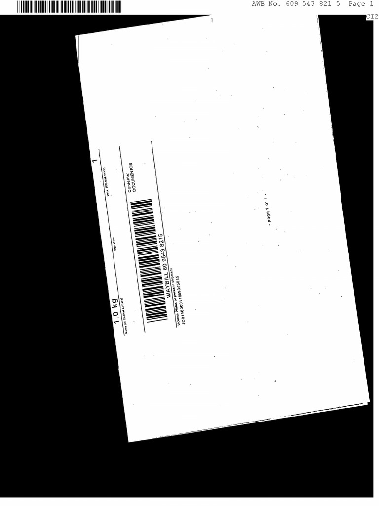 DHL HAWB 6095438215 Awb | PDF