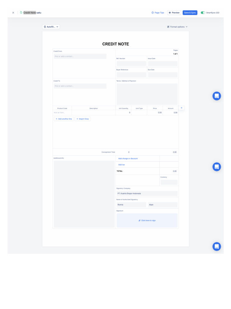 Incodocs - Credit Note | PDF