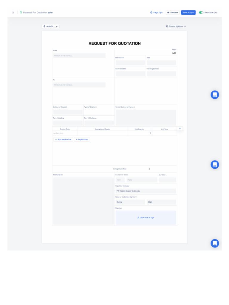 Incodocs - Request For Quotation | PDF