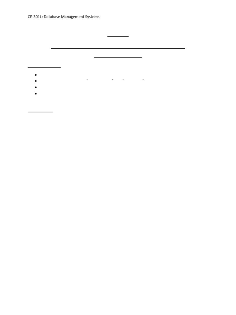 Dbms Lab#4 Updated Final Faiza | PDF | Databases | Table (Database)