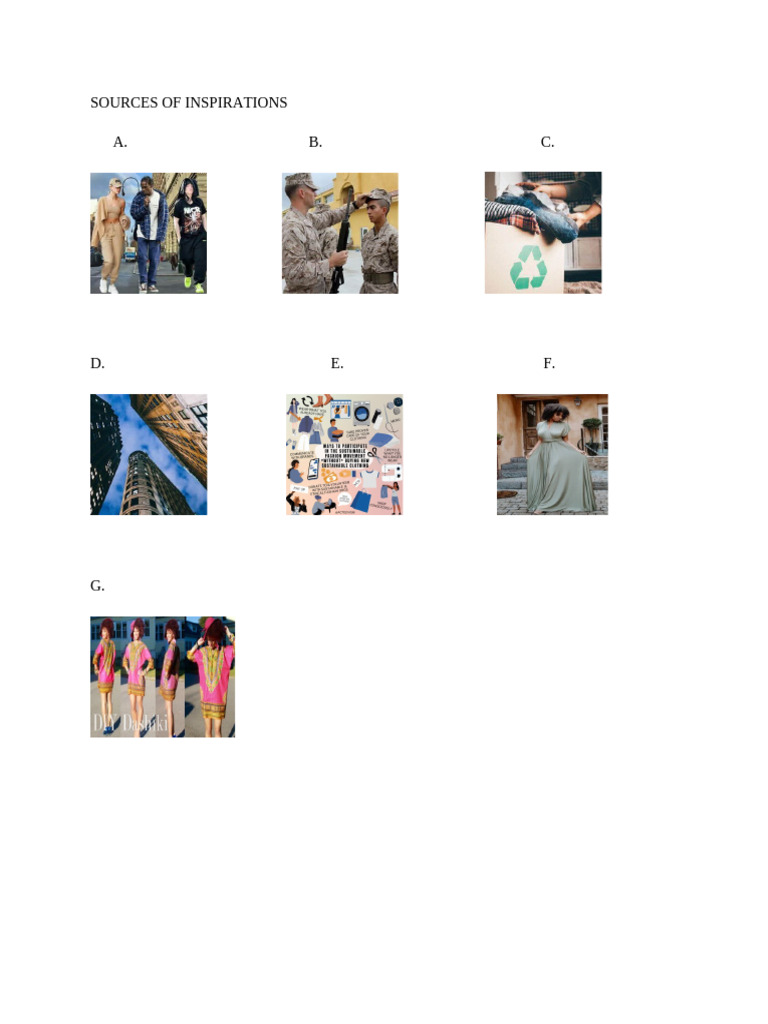Sources of Inspirations | PDF