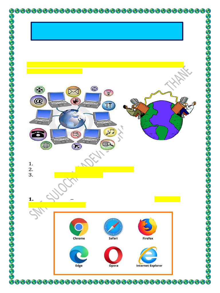 Internet Basics for 3rd Grade Students | PDF | World Wide Web ...