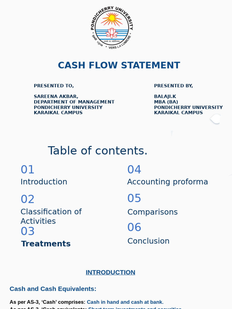 Cash Flow Statement | PDF