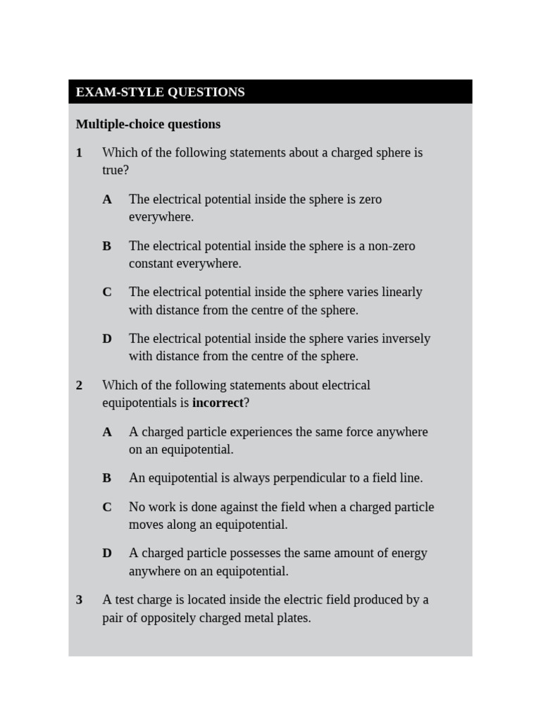 QP - Unit 18 Electric and Magnetic Fields | PDF | Force | Electron
