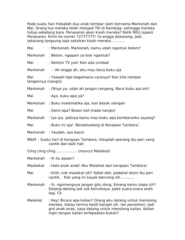 Contoh Skrip Drama Pentas Contoh Skrip Drama Pentas Sang Hook Riset - Riset