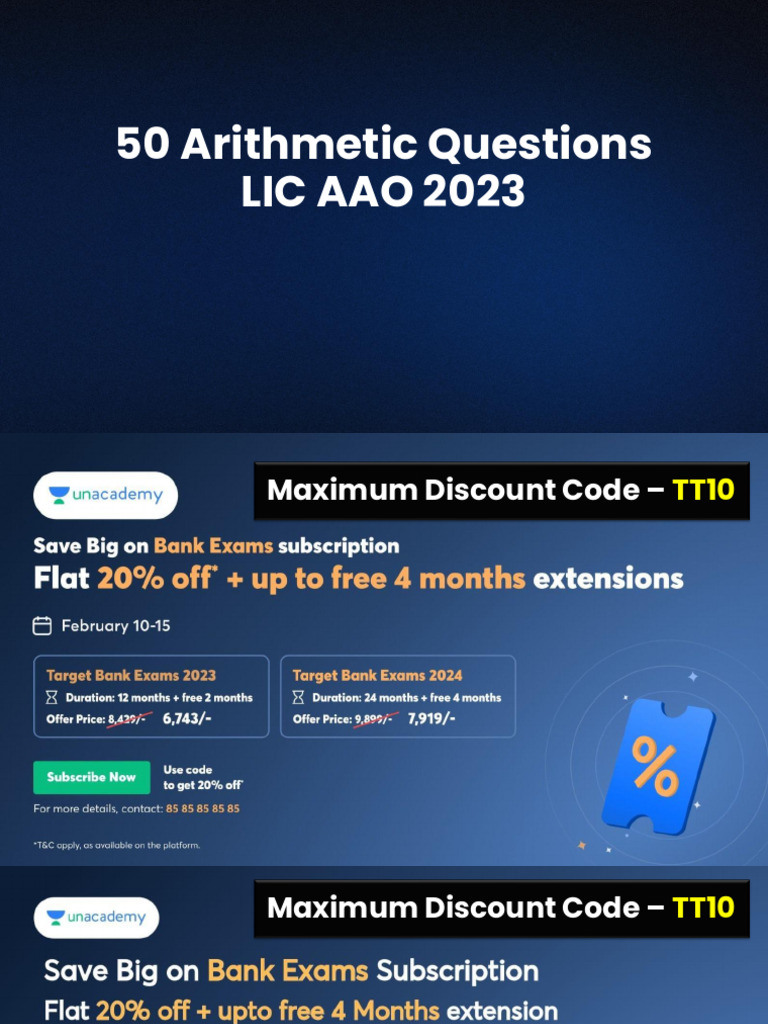 Arithmetic PDF Practice | PDF