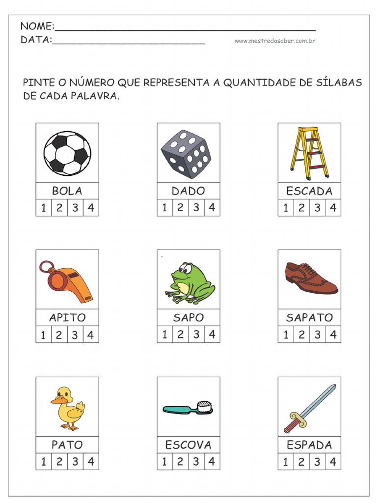 Quantidade de Silabas | PDF