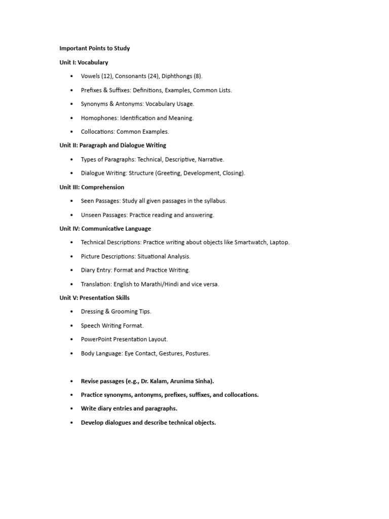 English Imp Topics | PDF
