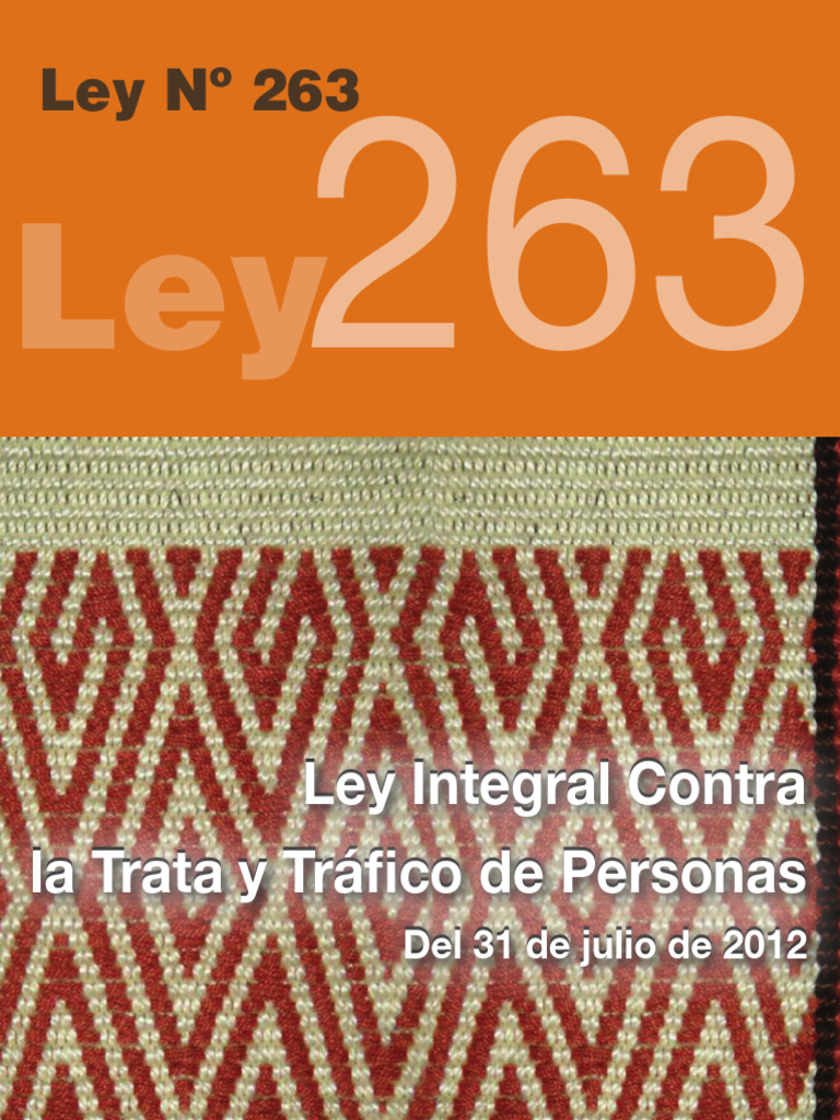 Documentos Ley 263 233e9cb5 | PDF | Trata de personas | Castigos