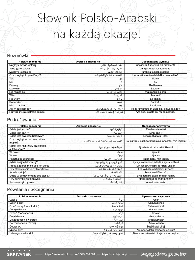 Slownik Polsko Arabski | PDF