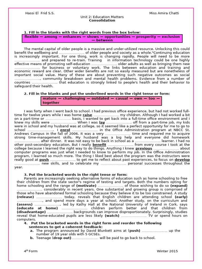 unit-2-revision-bac-sentence-transformation-rephrasing-exercises_77314 | PDF