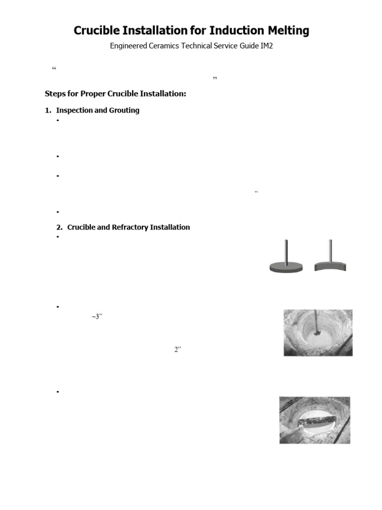 Crucible Installation | PDF | Refractory | Brick