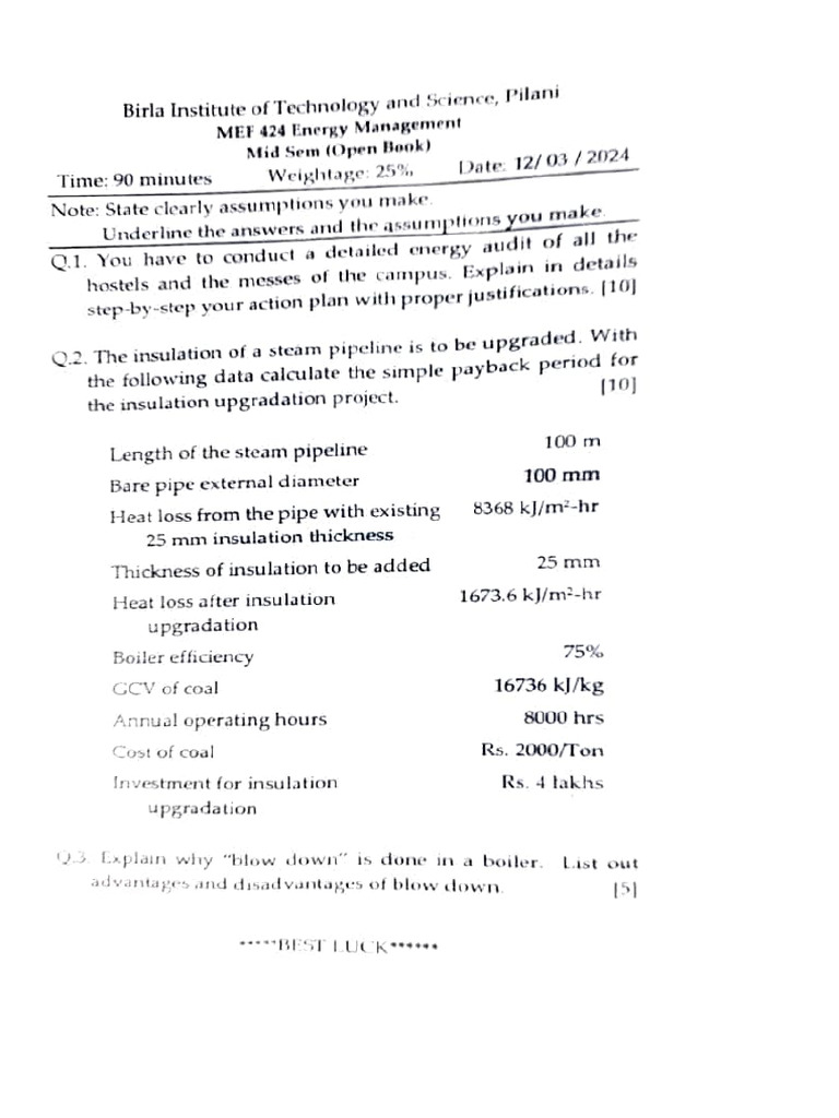 Energy Management Midsem 24 | PDF