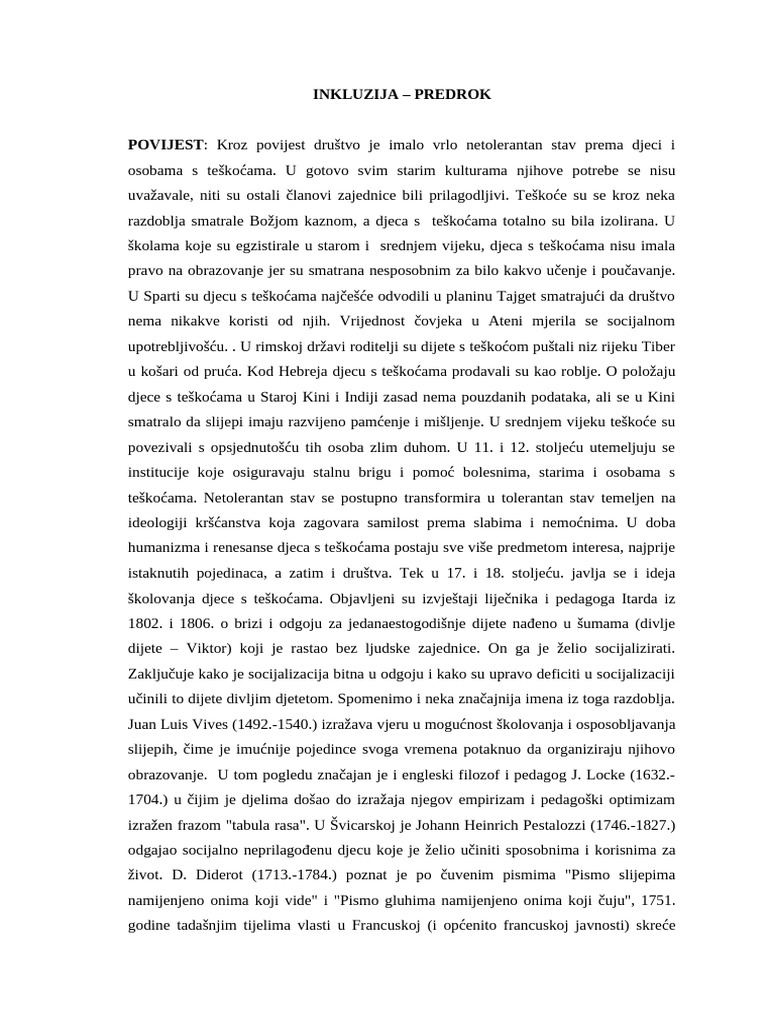 Inkluzija | PDF