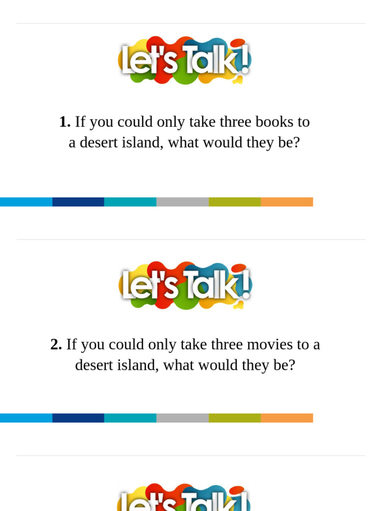Desert Island Survival Choices | PDF