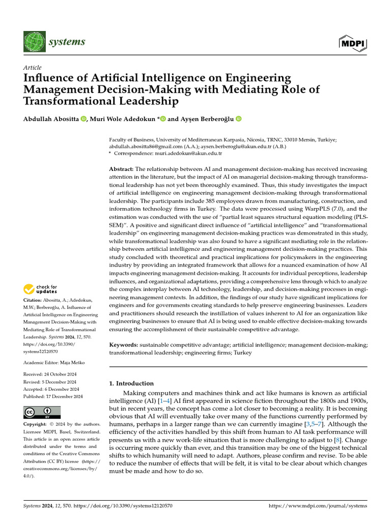 Influence_of_Artificial_Intell (2) | PDF | Artificial Intelligence | Intelligence (AI) & Semantics