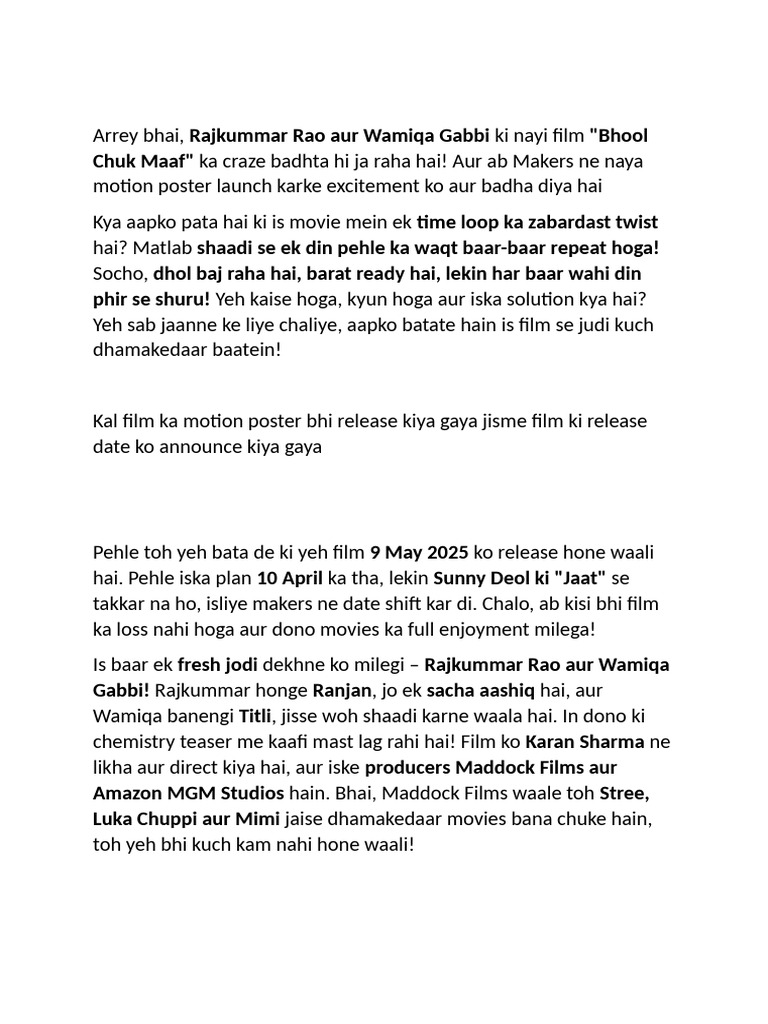 Harshit Bhul Chuk Maaaf 26-03-25 | PDF