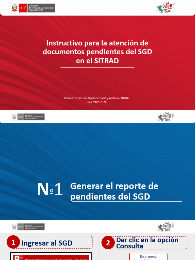 Instructivo Atención de Documentos Pendientes Del SGD en El SITRAD ...