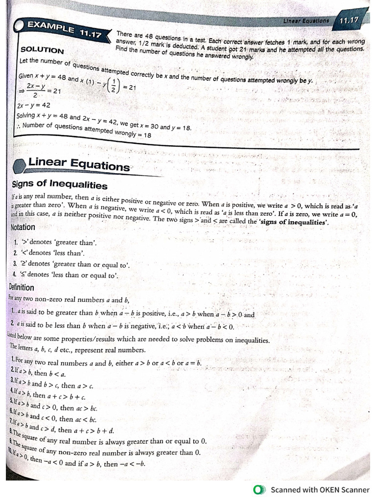 Linear Equations | PDF