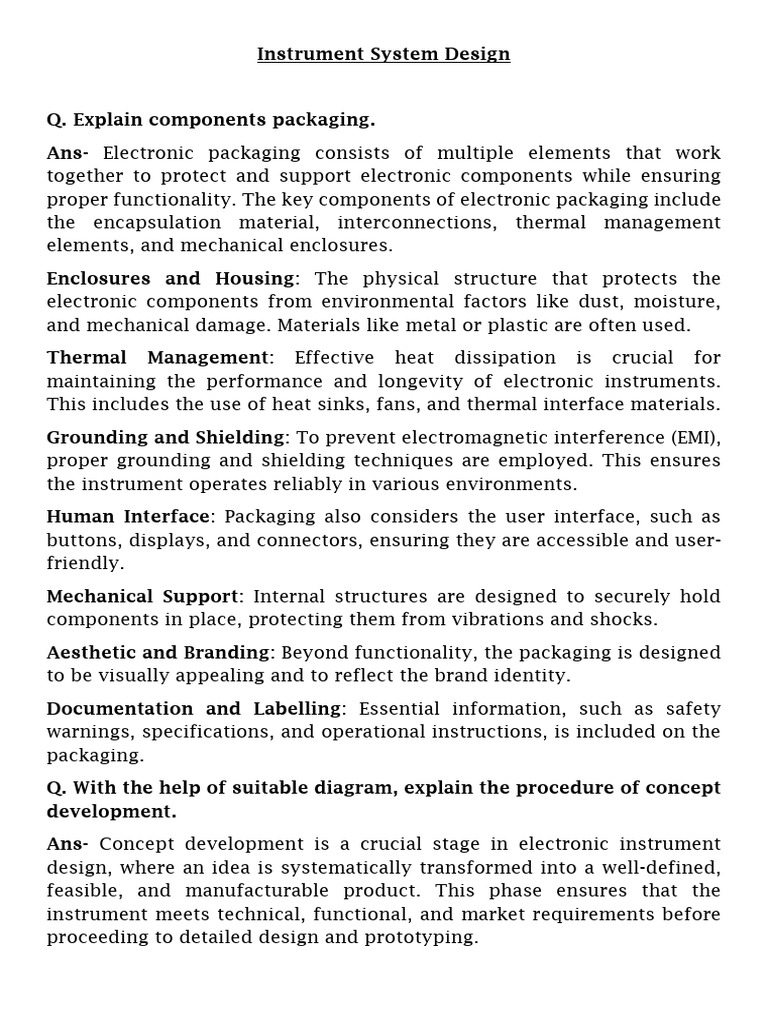 Instrument System Design Full | PDF | Integrated Circuit | Printed ...