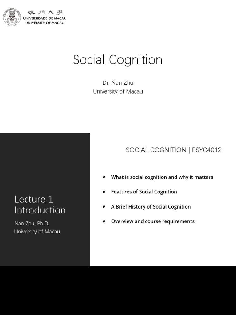 Understanding Social Cognition Concepts | PDF | Cognition | Psychology