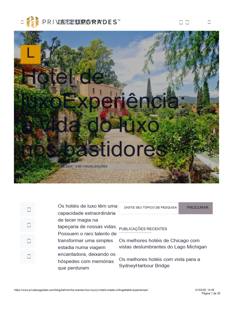 TRADUZIDO Luxury Hotel Experience Behind the Scenes of Luxury Travel[4602] | PDF | Hotel