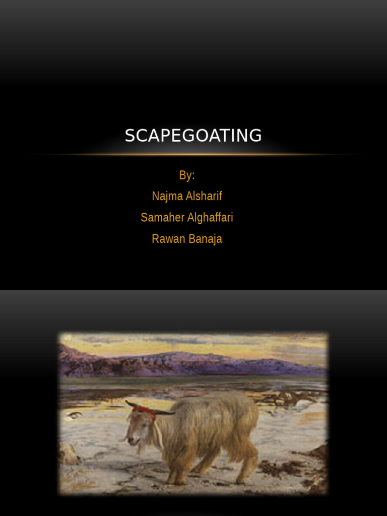 SCAPEGOATING | PDF