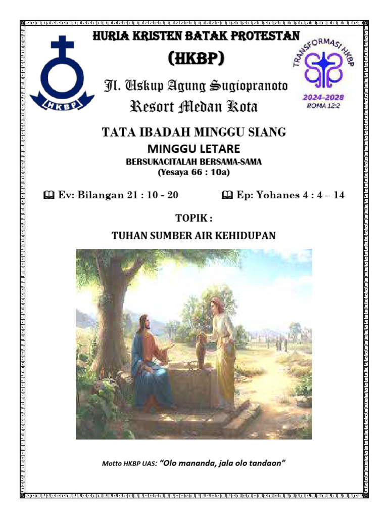 Ibadah Minggu Letare 30 Maret 2025 | PDF